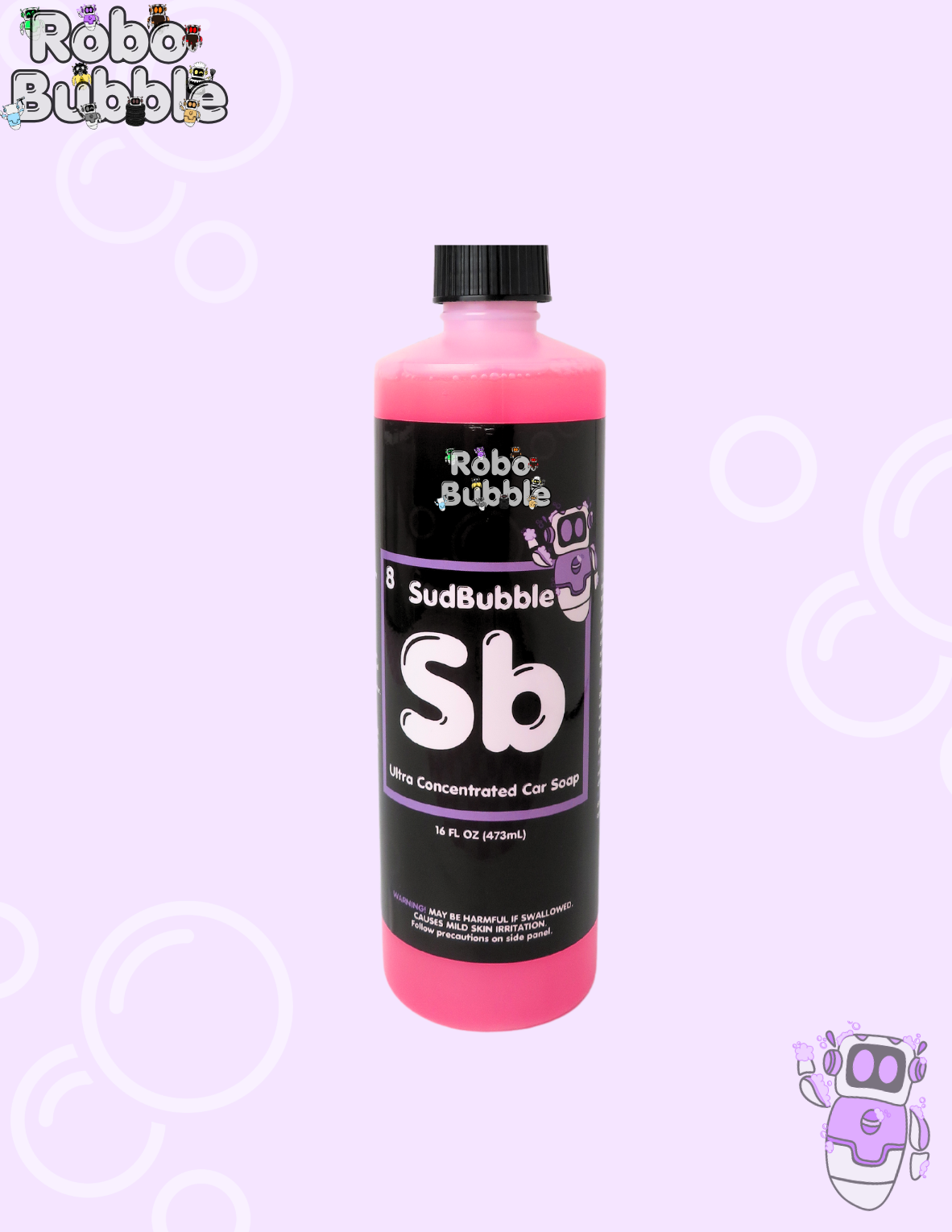 SudBubble | Ultra Concentrated Car Soap (16oz) – SarahnTuned | Robo Bubble