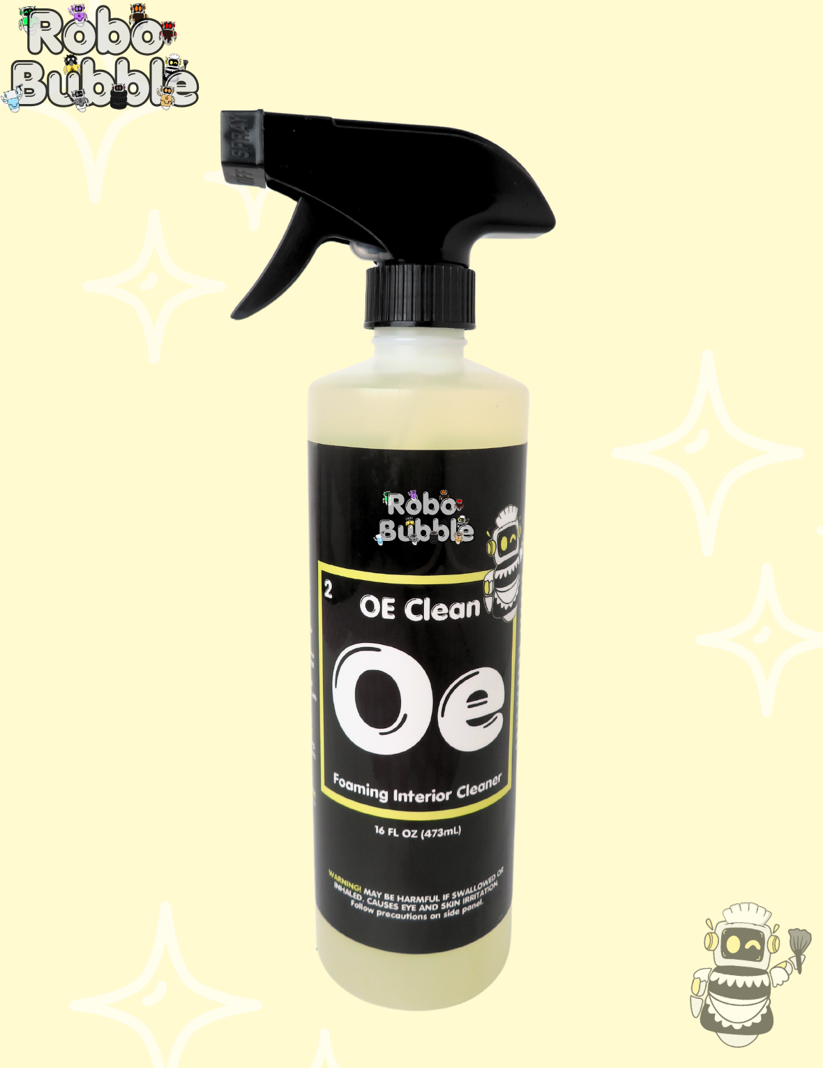 OE Clean | Foaming Interior Cleaner (16oz) – SarahnTuned | Robo Bubble