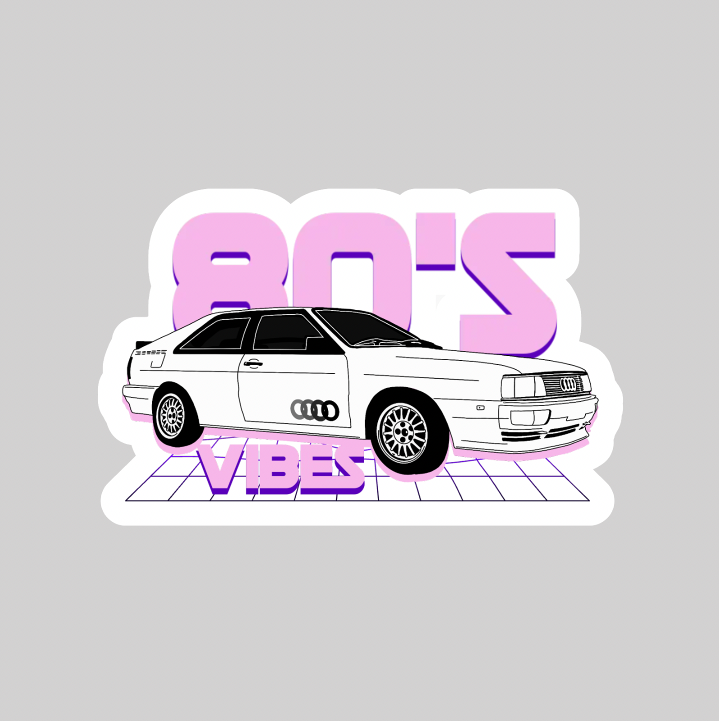 80s Vibe Sticker – SarahnTuned | Robo Bubble